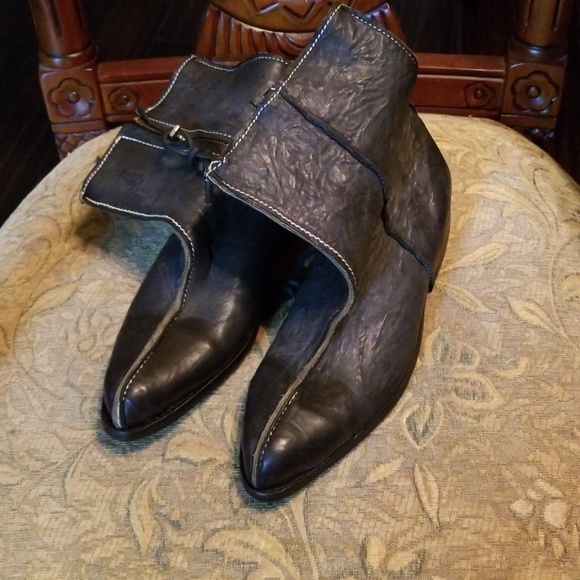 Free People | Shoes | Jim Barnier Low Heel Boot Western Boot | Poshmark